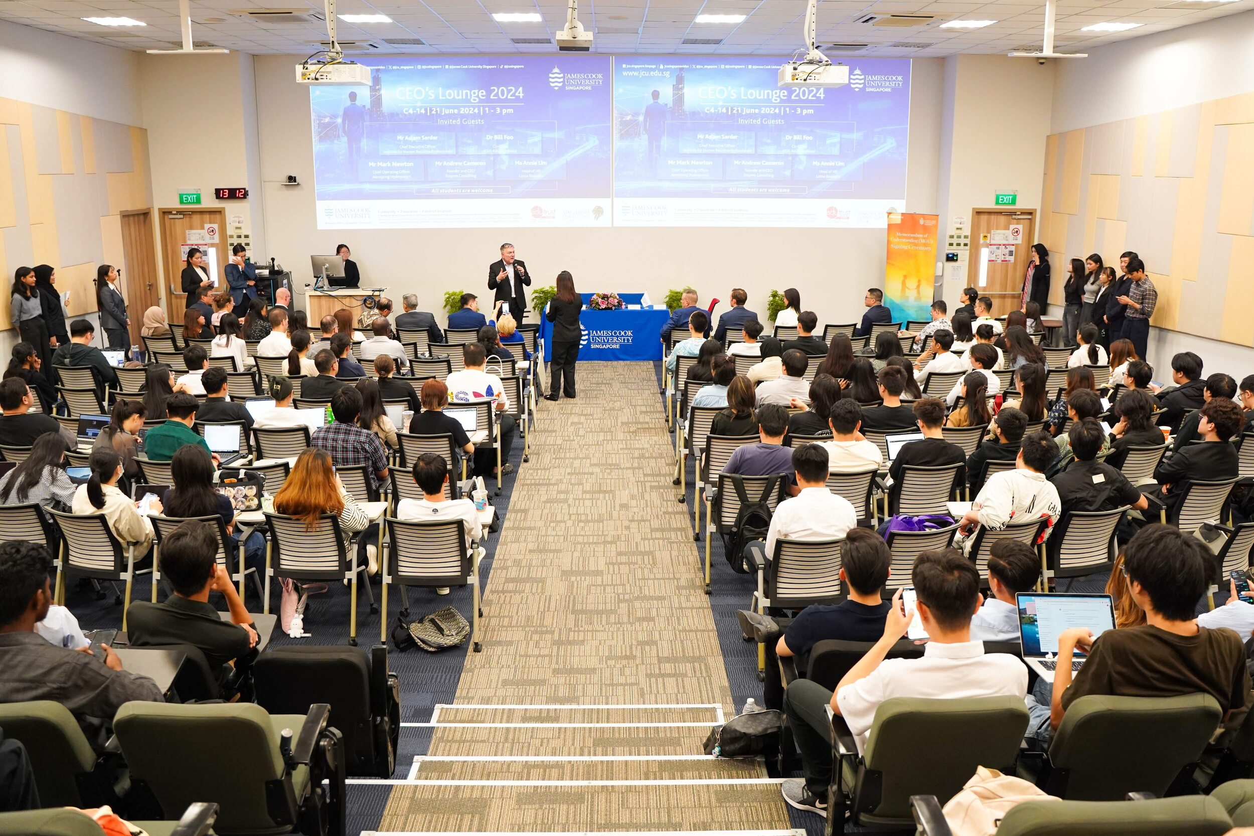 James Cook University in Singapore’s CEO Lounge: Connecting students ...