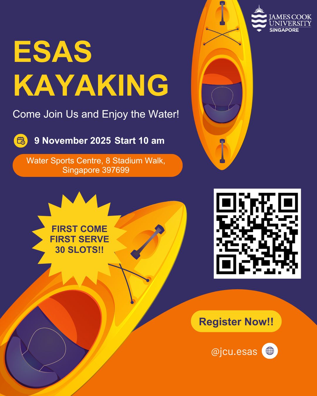 [Student Events] Kayaking - JCU Singapore