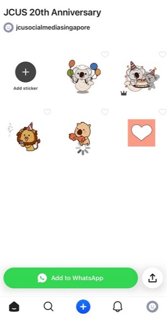 Mobile stickers | 20th Anniversary